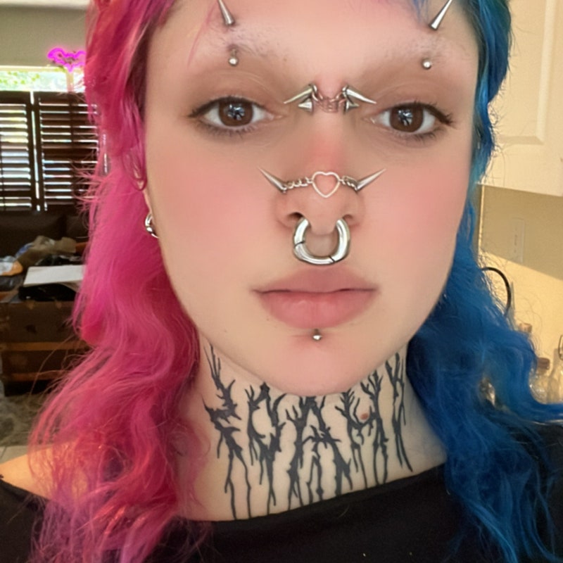 Heart Nose Chain - Etsy