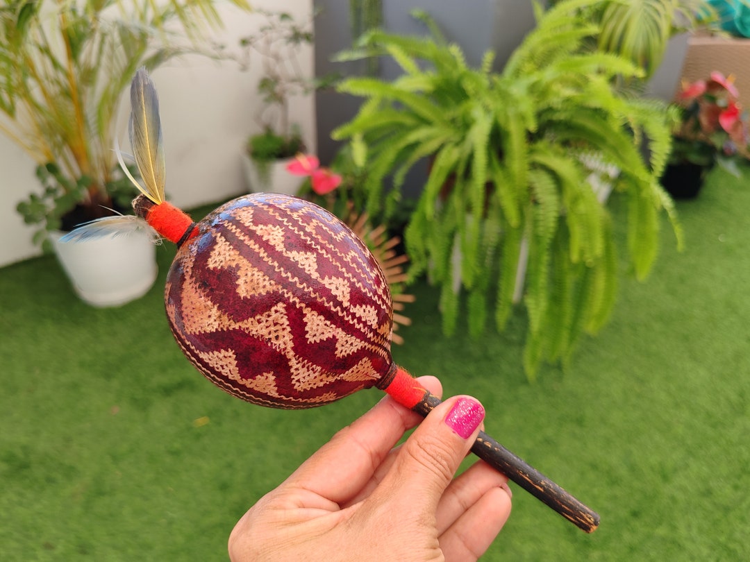 Shaman Maraca With Sacred Vine, Rattle, Shaman Tool, Cleansing ...