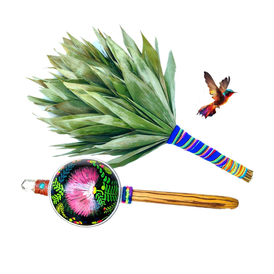 Chacapa Kit Plus Bobinsana Maraca, Made With Aya Vid, Hand Painted ...