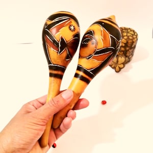 2 Maracas, Ceremonial Cleaning Instrument, Shaman, Shaker, Rattlesnake ...