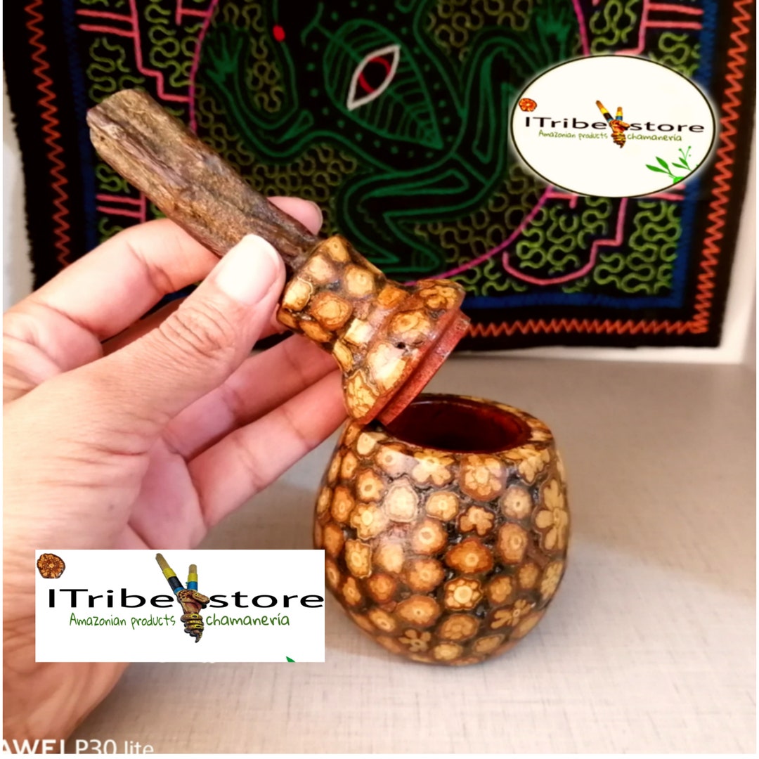 Native Utensil With Lid, Made With Sacred Vine Altar Accessory Shaman ...