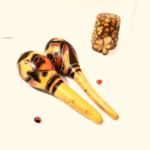 2 Maracas, Ceremonial Cleaning Instrument, Shaman, Shaker, Rattlesnake ...