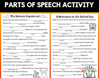 Back to School Mad Libs Game Fill the Gaps First Day of School Activity ...