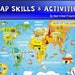 Map Skills Review Packet for Kids Map Skills Worksheets Map Scavenger ...