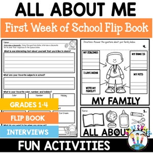 All About Me Printable Activity for Kids All About Me Poster Kids First ...