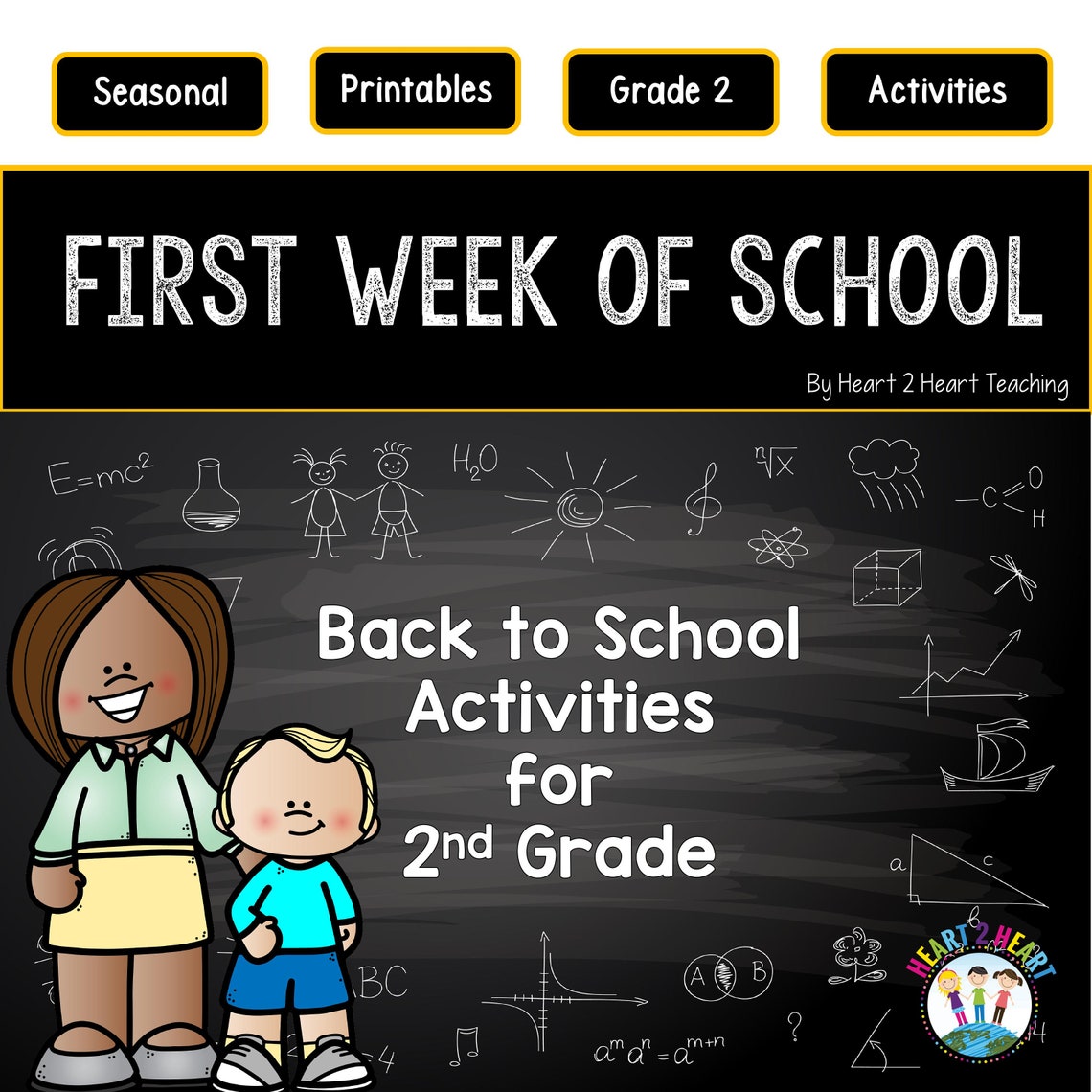 All About Me Printable Activities for 2nd Graders First Week of School ...