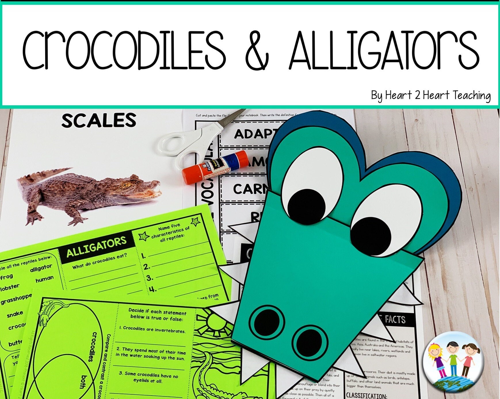 Alligator Printable Craft Crocodiles Printable Craft Alligator Unit ...