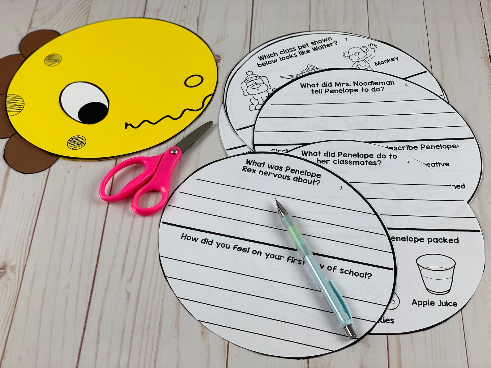 We Don't Eat Our Classmates Book Companion Dinosaur Craft Project for ...