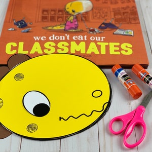 We Don't Eat Our Classmates Book Companion Easy Dinosaur Craft First ...
