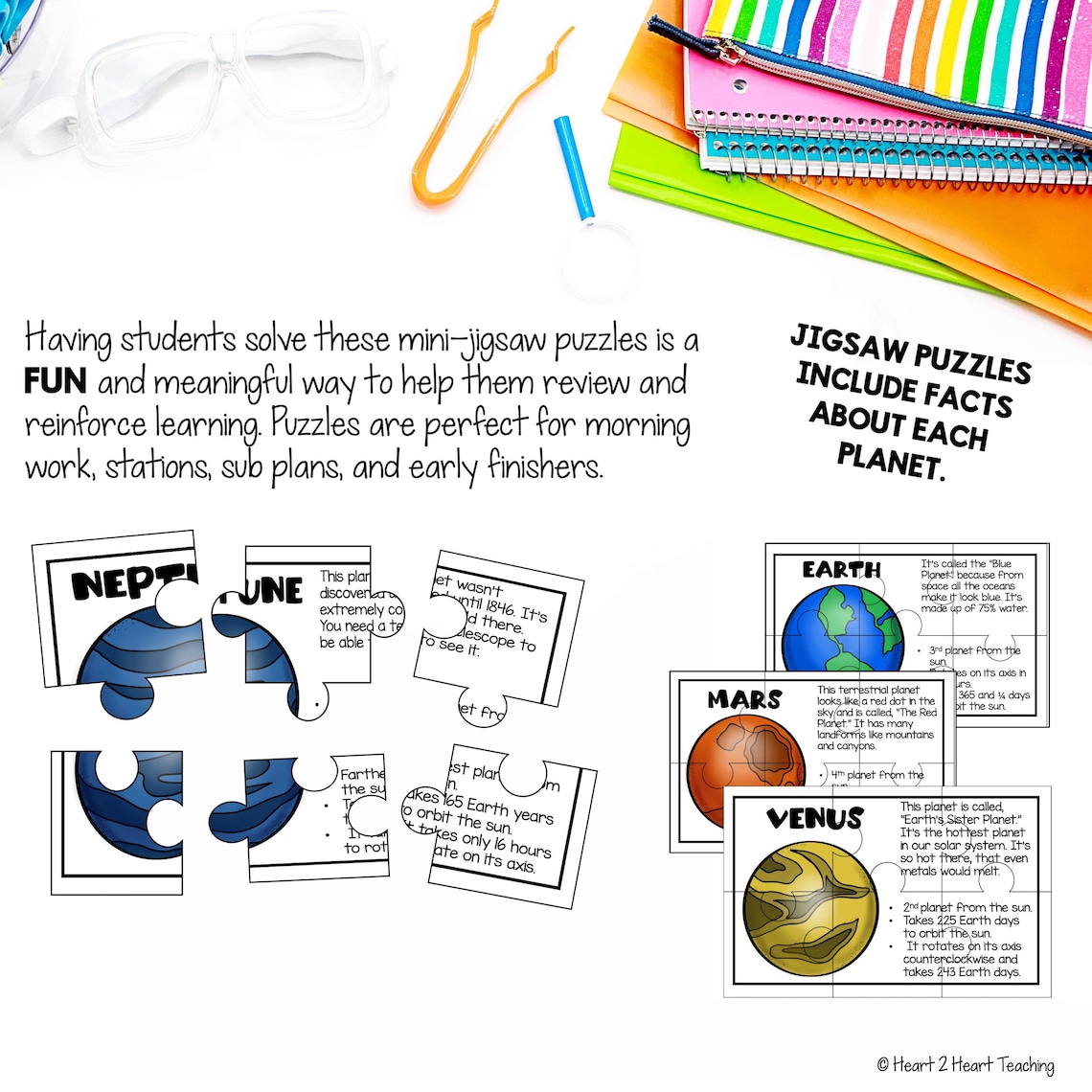 Solar System Puzzles Activity for Kids Puzzle Solar System Printable ...