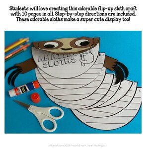 Sloth Activities for Kids Make a Sloth Craft Project Rainforest Animals ...