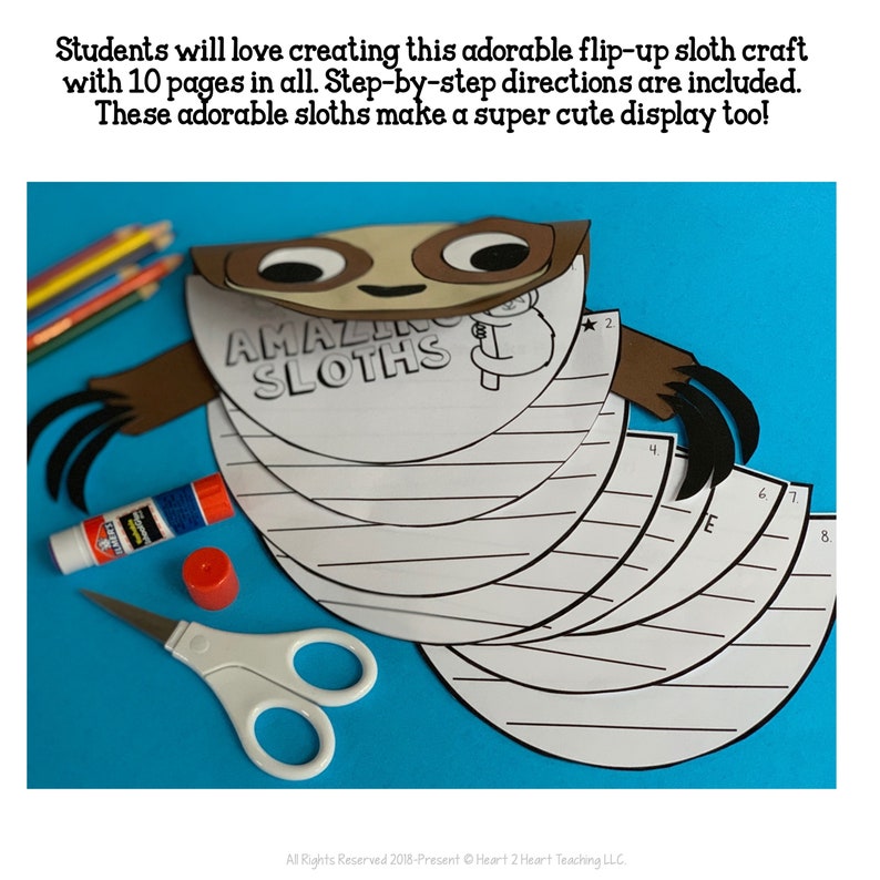 Sloth Activities for Kids Make a Sloth Craft Project Rainforest Animals ...
