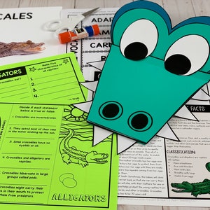 Alligator Printable Craft Crocodiles Printable Craft Alligator Unit ...