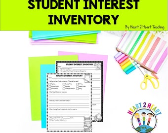 Getting to Know You Student Questionnaire, All About Me Survey ...