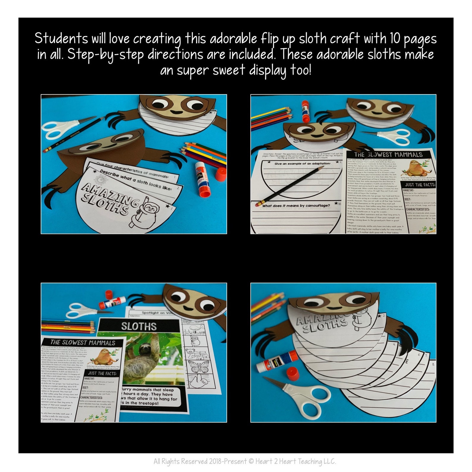Sloth Activities for Kids Make a Sloth Craft Project Rainforest Animals ...