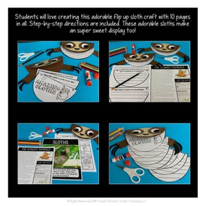 Sloth Activities for Kids Make a Sloth Craft Project Rainforest Animals ...