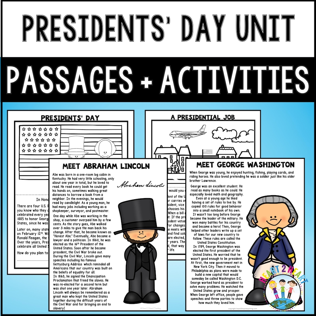 Presidents Day Activity for Kids Presidents Day Activities Coloring ...