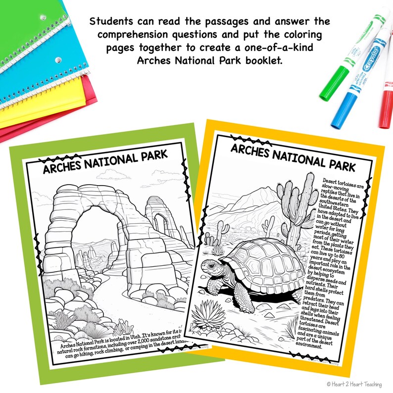 Arches National Park Coloring Pages: Kids Activities, Utah Animals ...