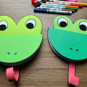 Frogs Printable Craft for Kids Build a Frog Amphibians Unit Study Pond ...