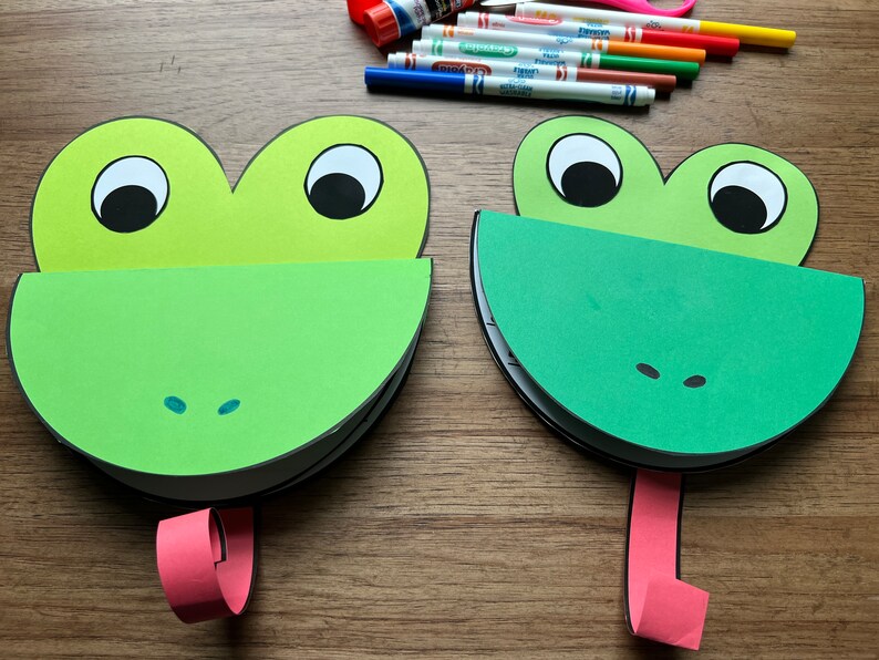 Frogs Printable Craft for Kids Build a Frog Amphibians Unit Study Pond ...