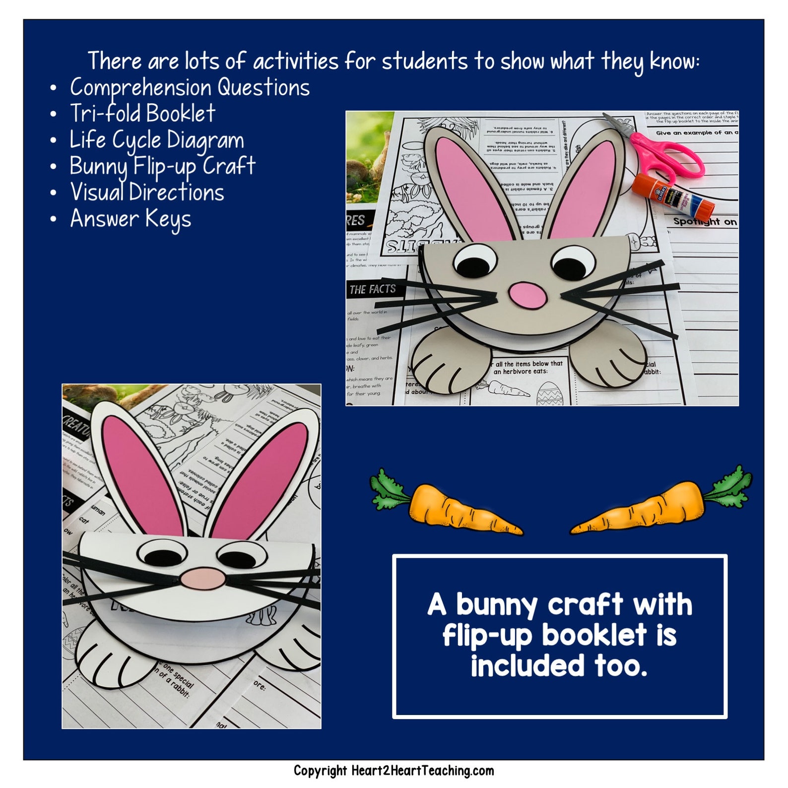Rabbits Activity for Kids Make a Bunny Craft Project Rabbit Unit Study ...