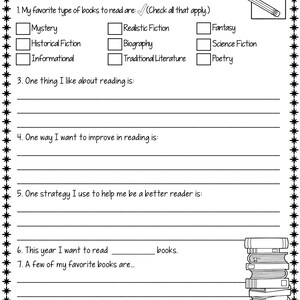 Student Interest Inventory: Back to School Questionnaire (digital ...