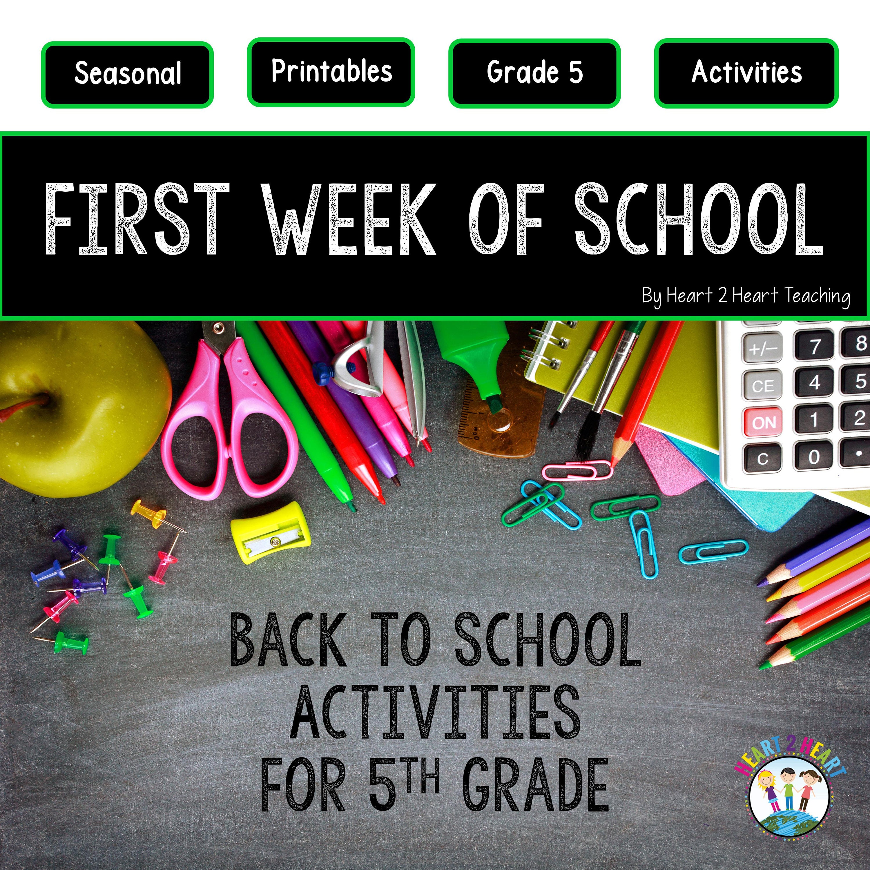 All About Me Printable Activities for 5th Graders First Week of School ...