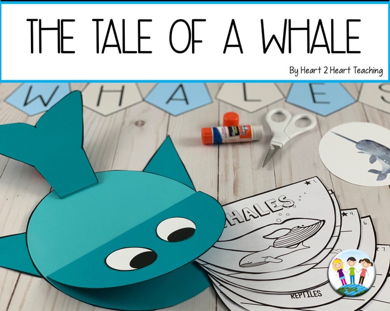 Whale Craft Project & Unit Study: Fun Whale Activities (digital ...