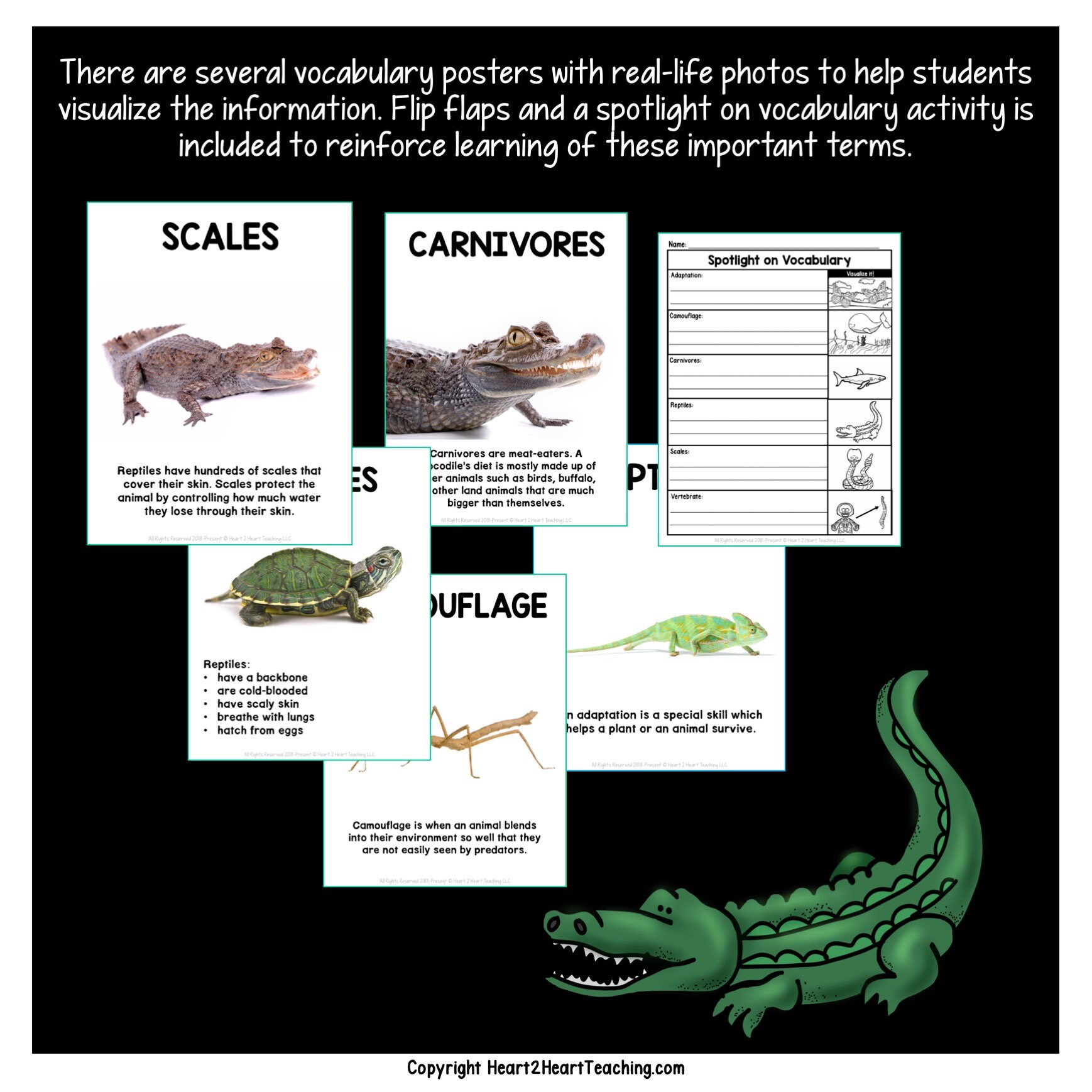 Alligator Printable Craft Crocodiles Printable Craft Alligator Unit ...
