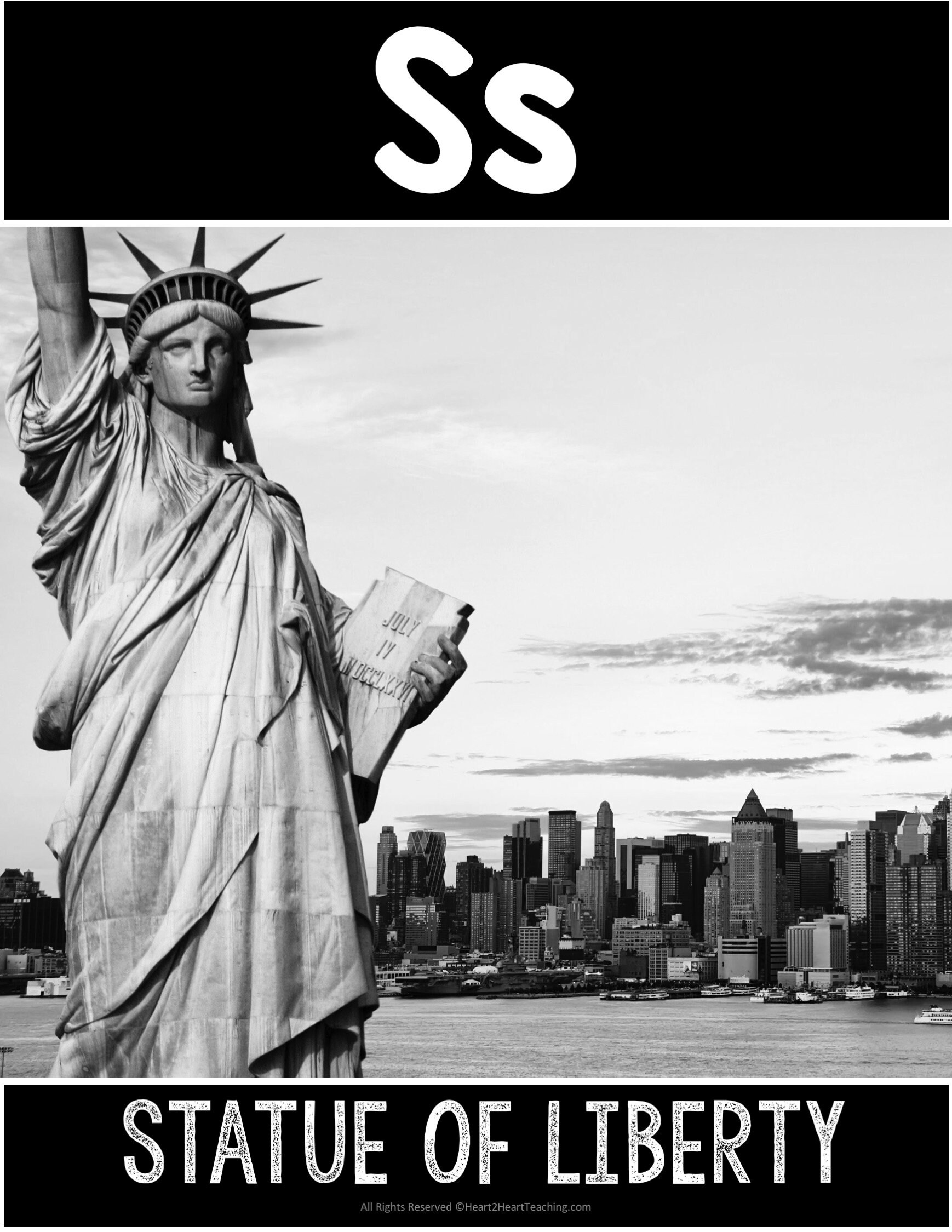 Alphabet Posters American Symbols Posters USA Patriotic Symbols ...