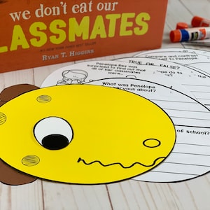 We Don't Eat Our Classmates Book Companion Dinosaur Craft Project for ...
