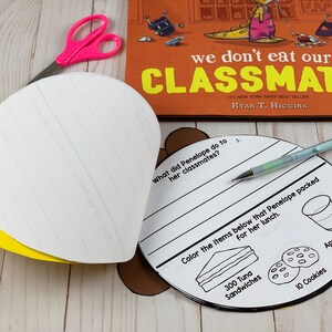 We Don't Eat Our Classmates Book Companion Easy Dinosaur Craft First ...