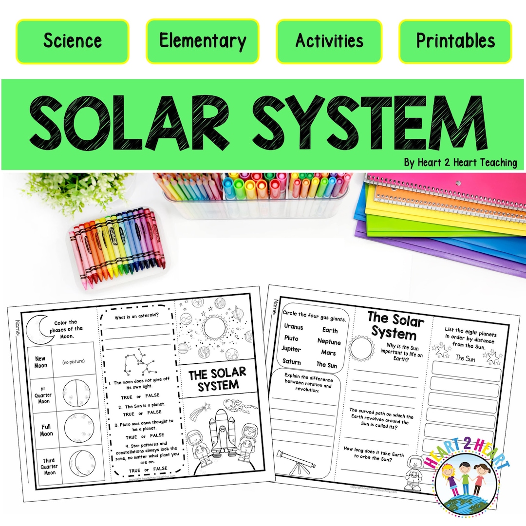 Solar System Unit Study | Space Science Activities and Worksheets ...