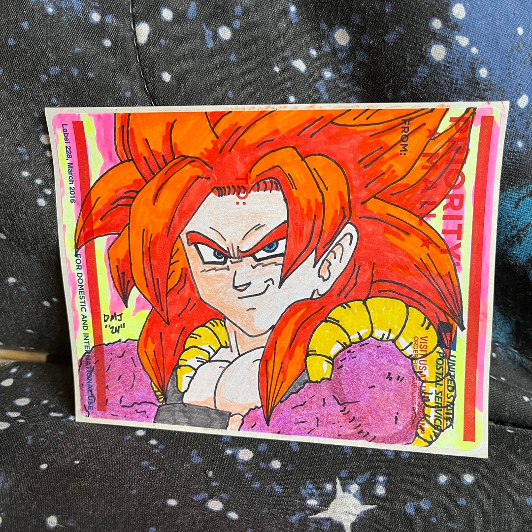 Super Saiyan 4 Gogeta Custom Sticker - Etsy