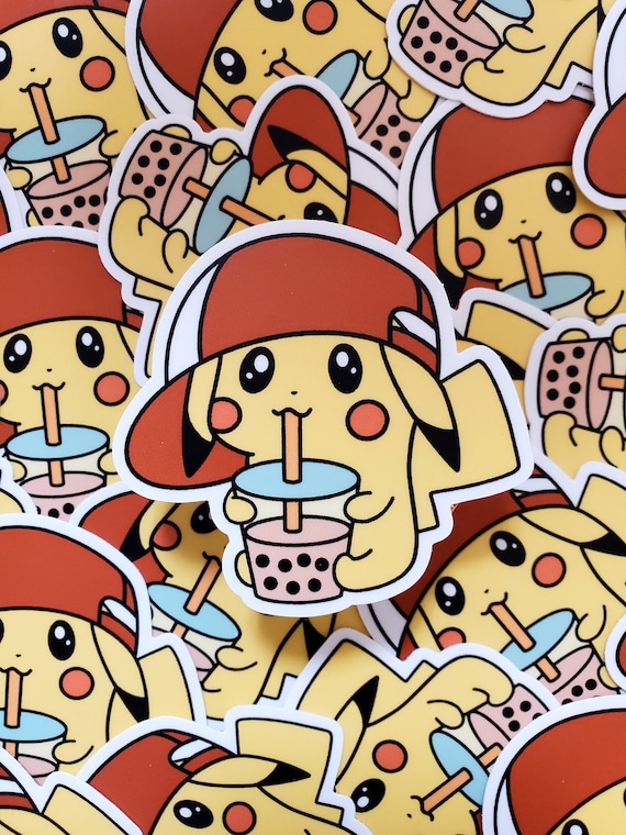 Pikachu Boba Sticker Digital Art & Collectibles etna.com.pe