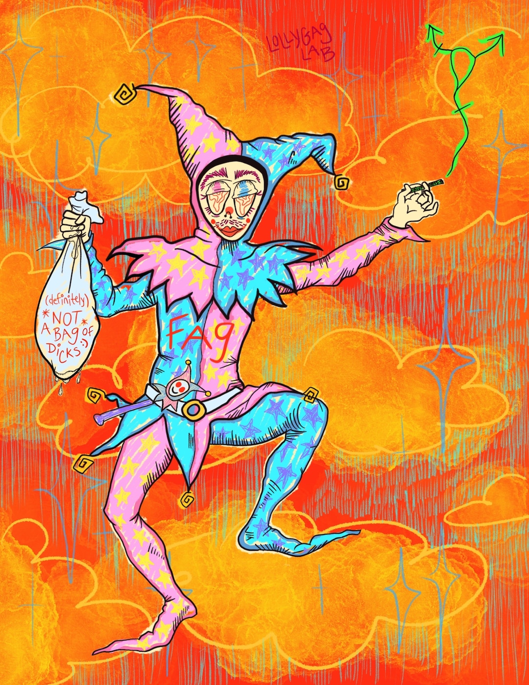 Gay Jester Print - Etsy