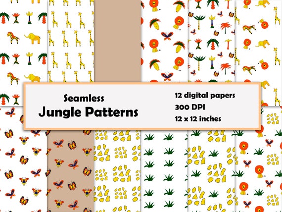 Africa Seamless Digital Paper Digital Patterns Digital | Etsy