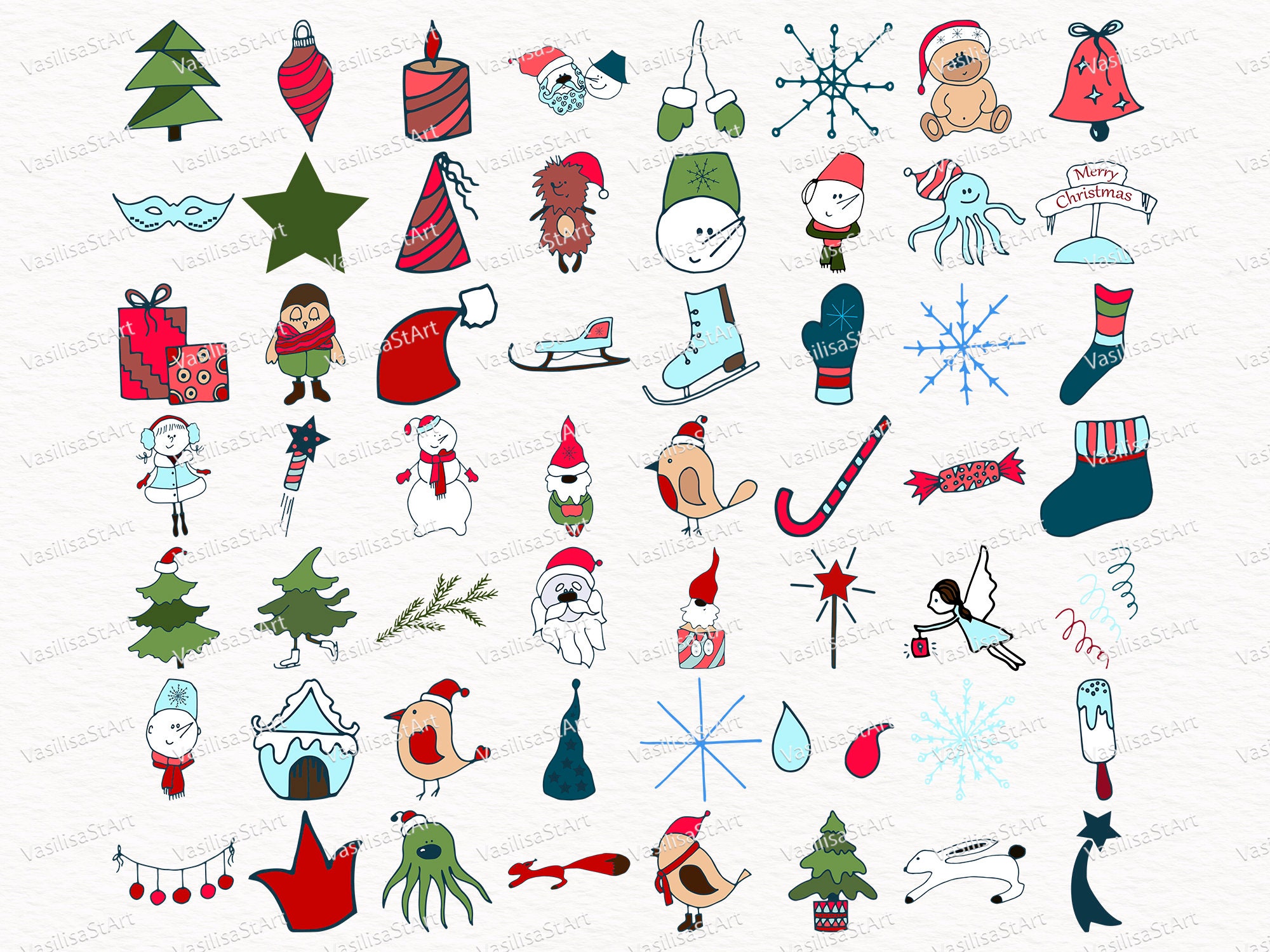 Winter Pack, Winter Clipart, New Year Clipart, Christmas Clipart ...