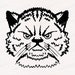 Serious Cat Svg, Files for Cricut, Shirt Design, Tabby Cat Svg, Dxf Cut ...