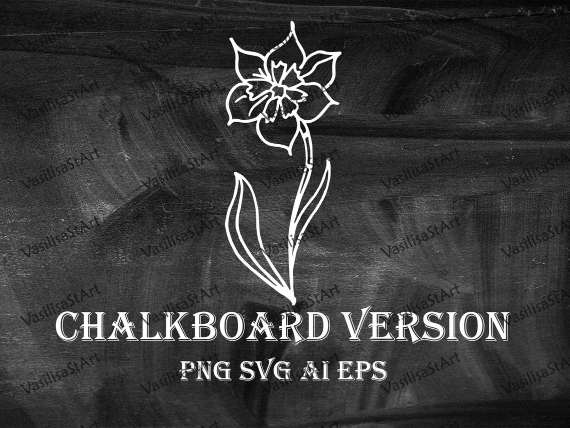 Primrose Svg, Chalkboard Version, Cricut and Silhouette, Floral Design ...