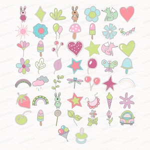 Baby Clipart, Baby Stickers, Baby Doodles, Newborn Baby Png, Nursery ...