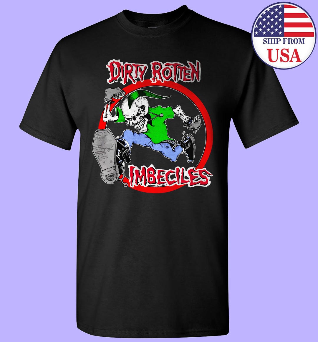 D.R.I DRI Dealing With It Thrash Metal Band New Gildan T-shirt USA Size ...