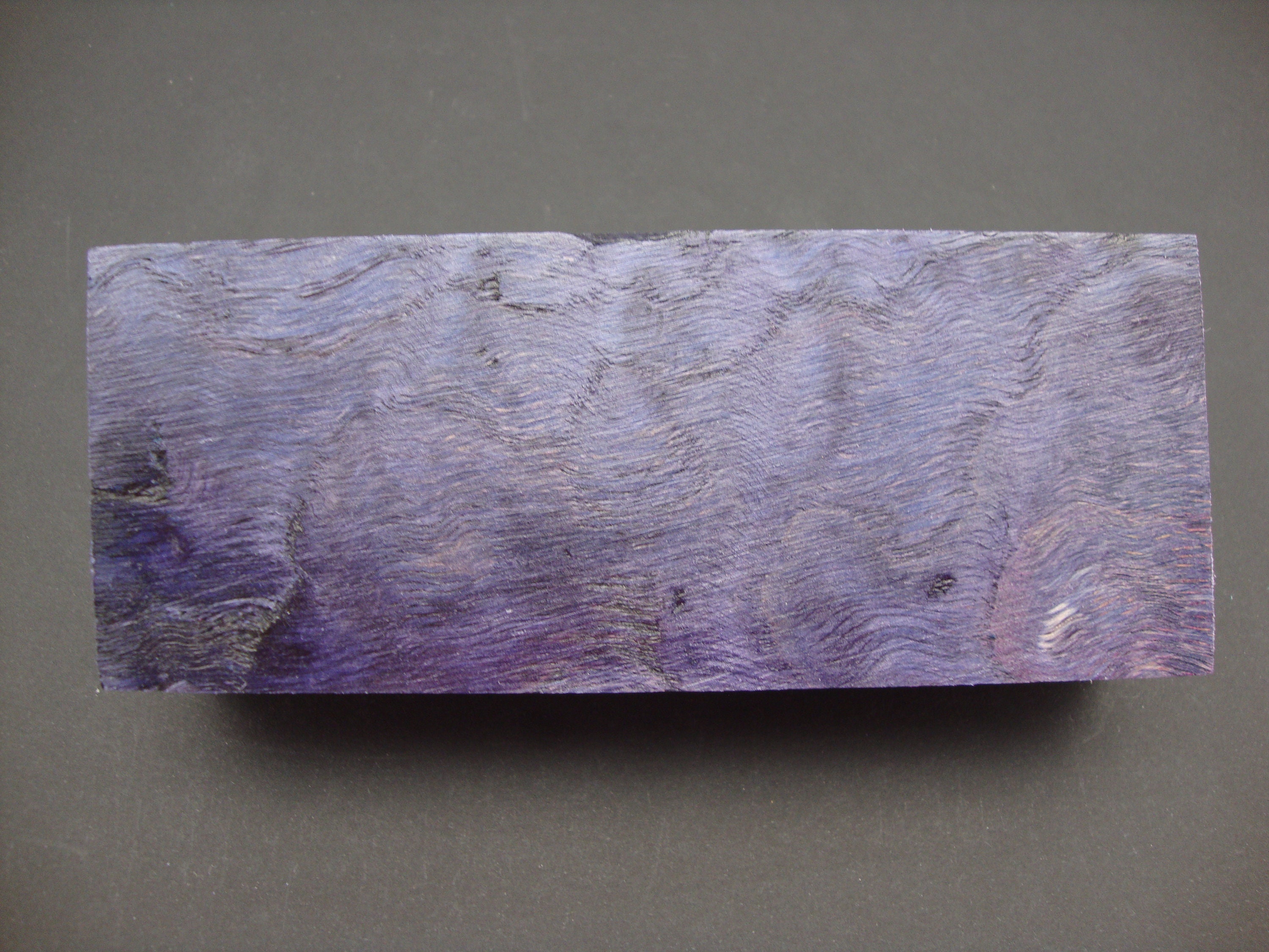 Madera de roble rizado azul estabilizado en blanco 5 5/16 x | Etsy