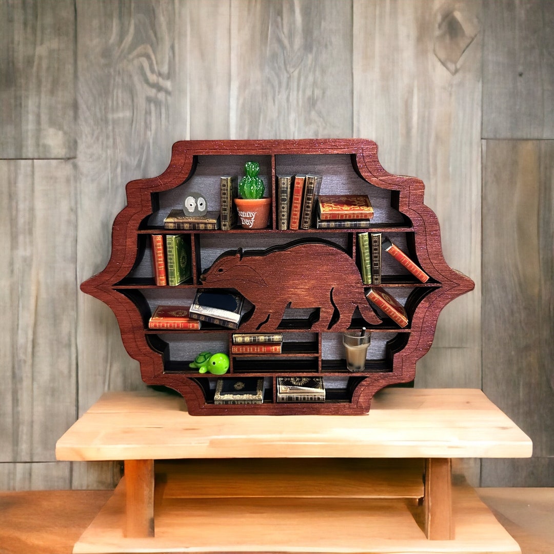 3D Wooden Mini Bookshelf - Etsy