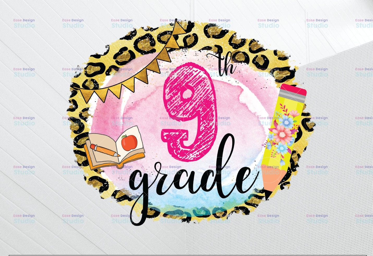 Ninth Grade PNG Back to School High School Digital | Etsy