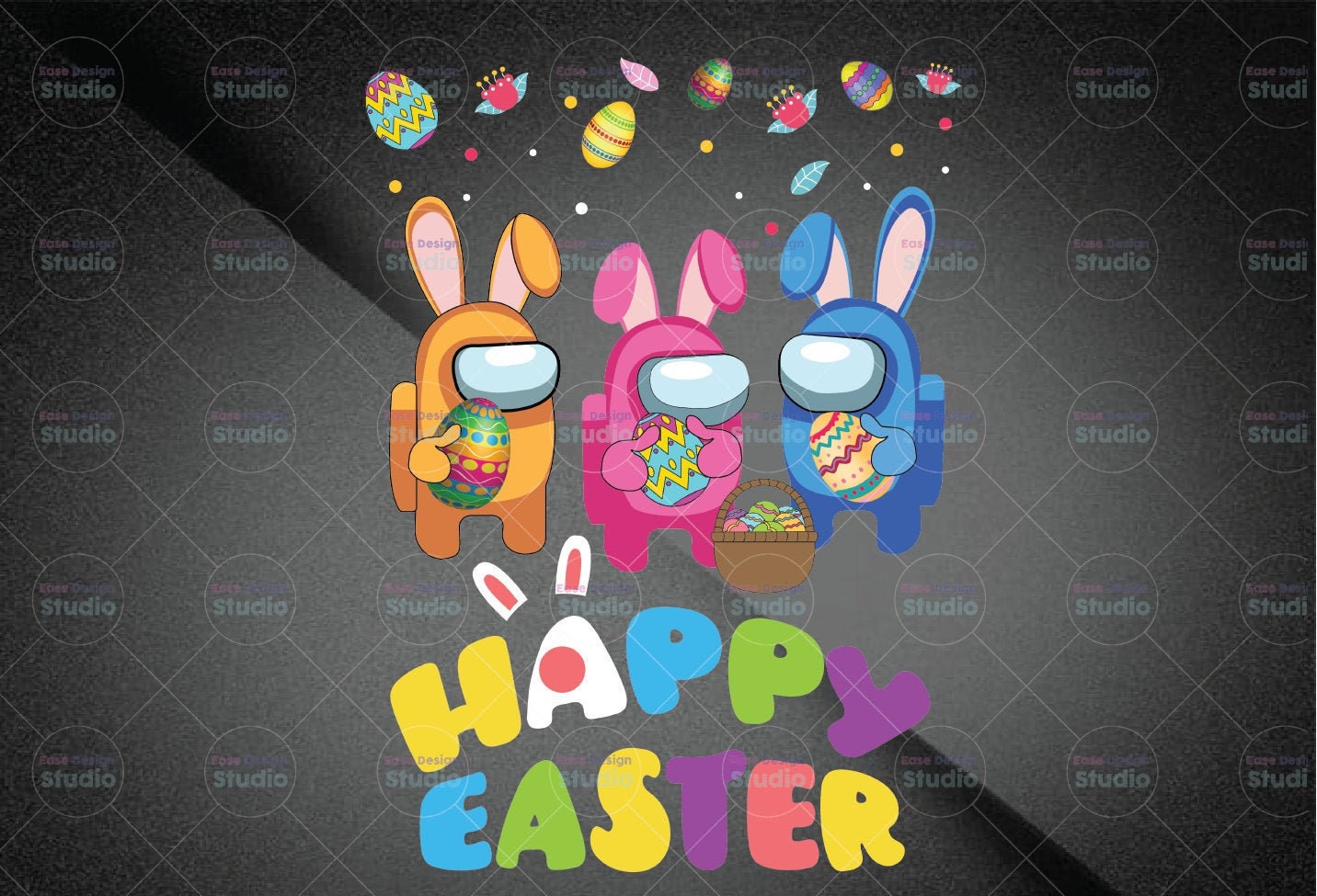 Easter Among Us png Among Us Bunny Ears png Happy Easter Day | Etsy