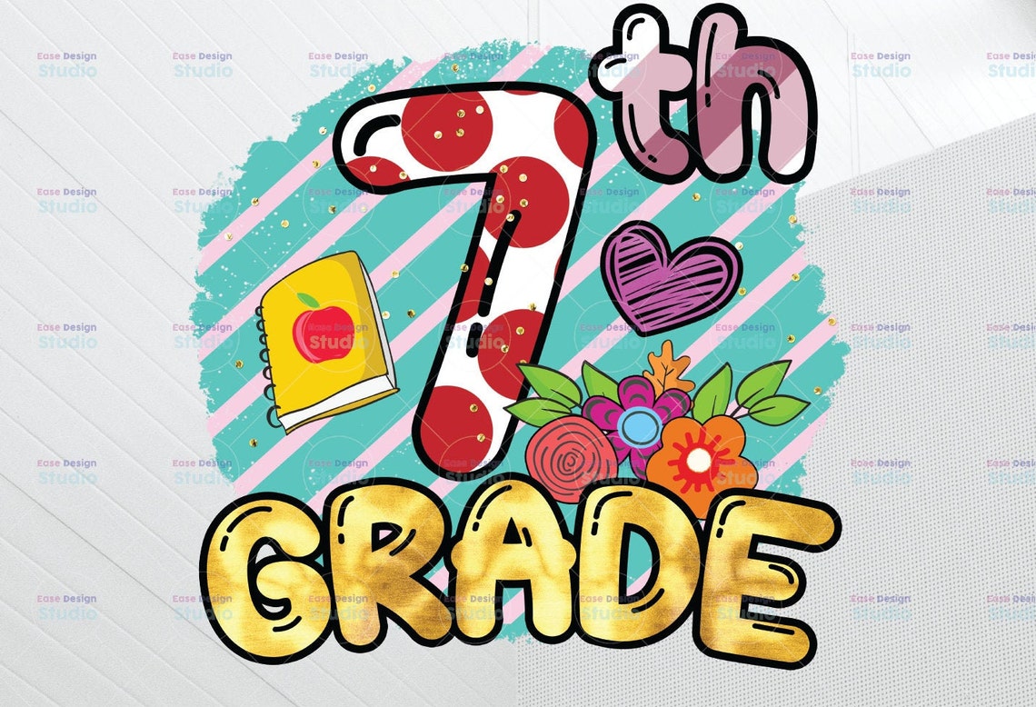 7º grado Escuela PNG Regreso a la escuela 7º Grado PNG | Etsy