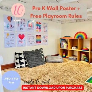 Educational Prints Preschool Wall Posters Classroom Decor - Etsy