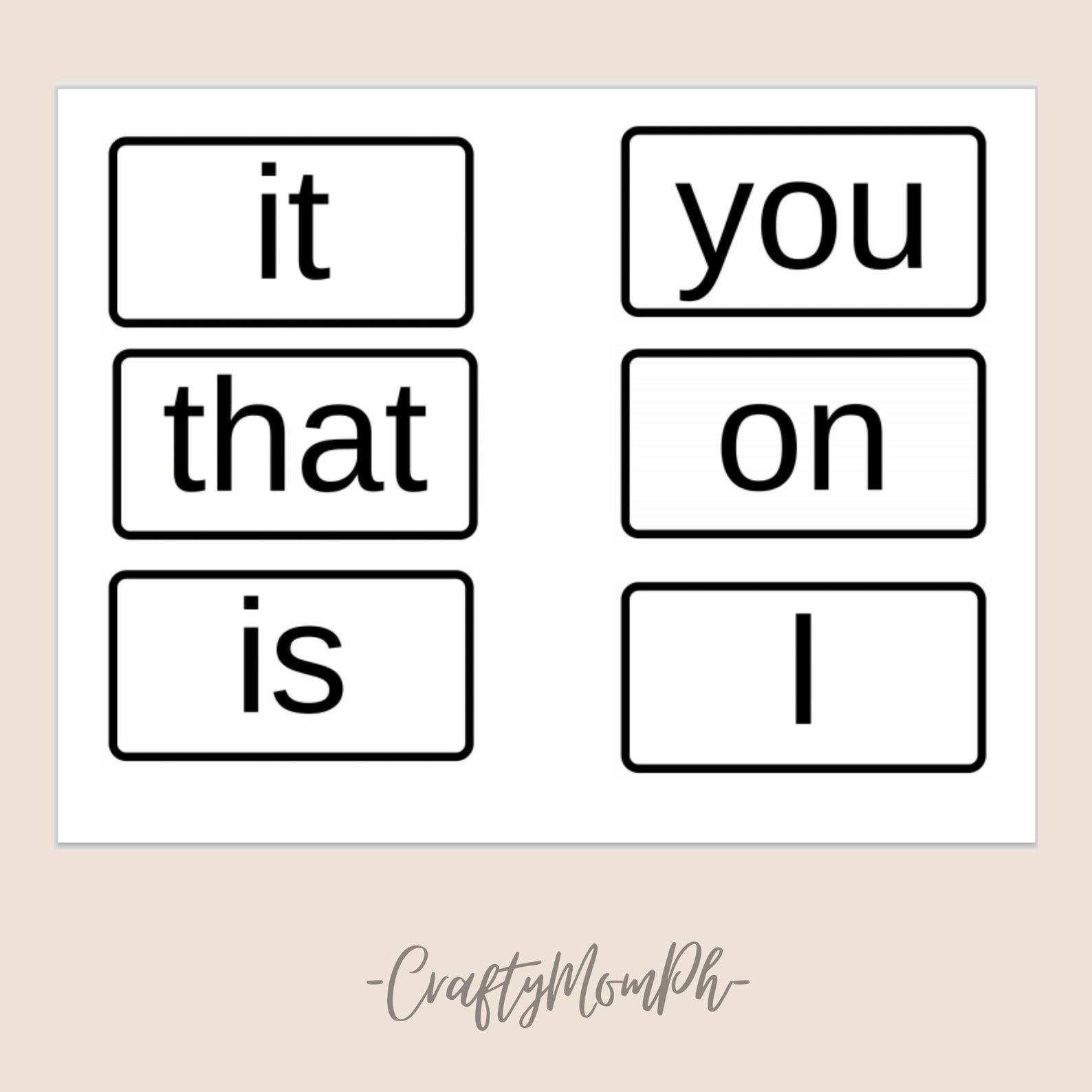 100 Printable Fry's First Hundred Sight Word Flashcards. | Etsy