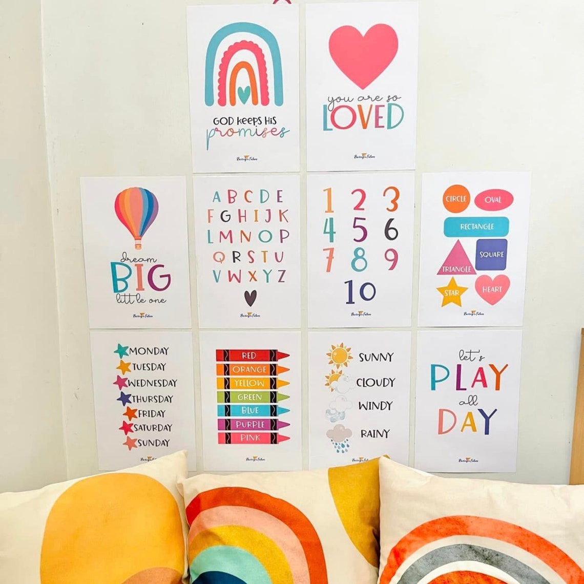 Educational Prints Preschool Wall Posters Classroom Decor - Etsy
